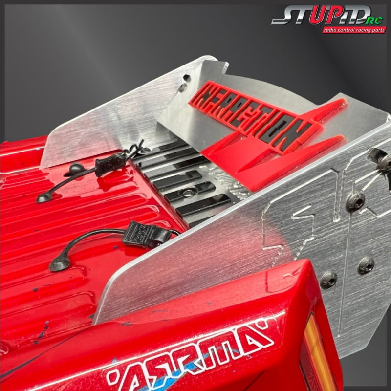 ARRMA Infraction 3S 1/8 Adjustable Rear Wing RED