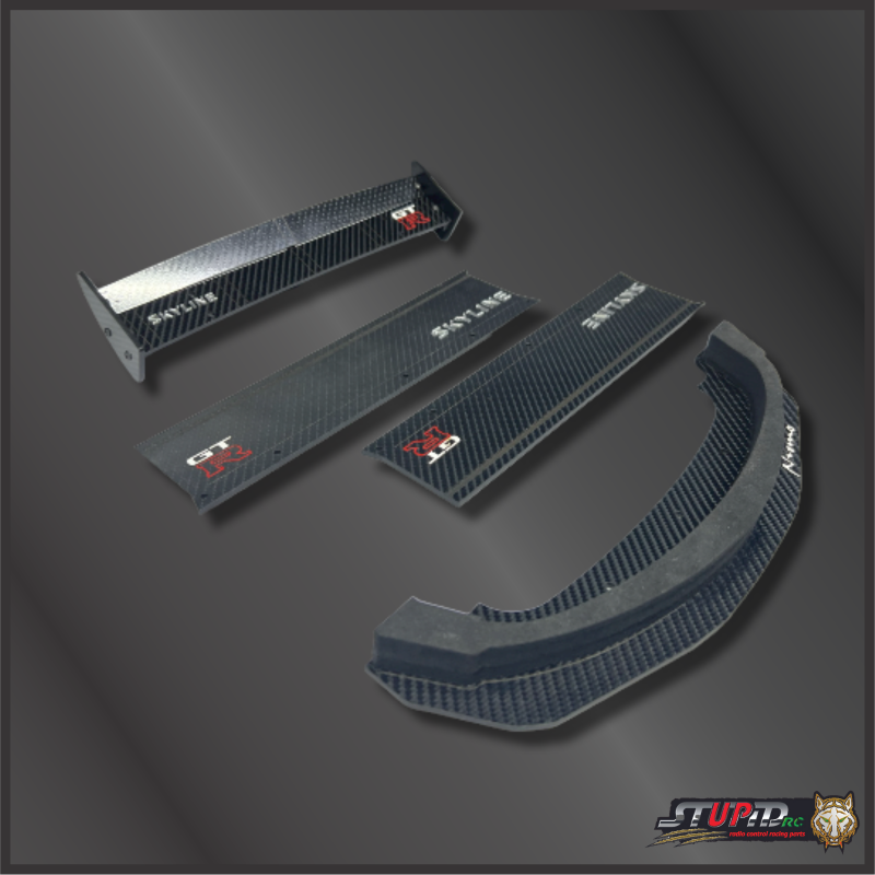 Protoform Skyline GTR 1/7 Compatible CARBON FIBER Body Kit fits ARRMA ...