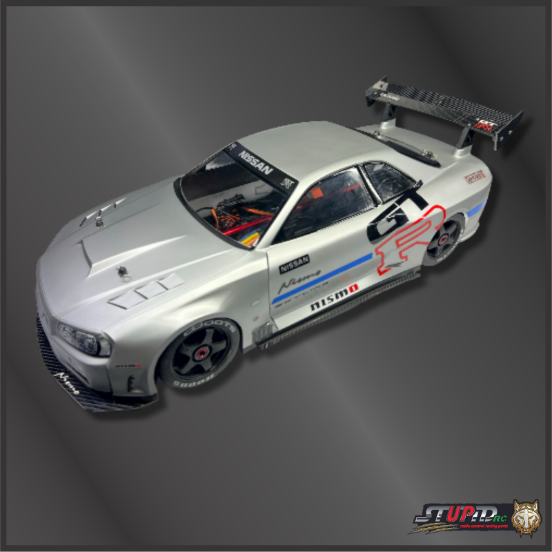 Protoform Skyline GTR 1/7 Compatible CARBON FIBER Rear Wing fits ARRMA ...