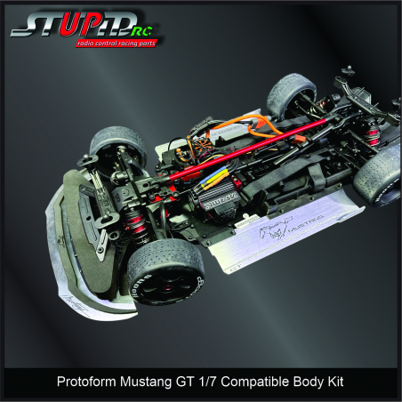 Kit Aluminum for Protoform Mustang GT 1/7 Body fits Arrma Felony/Infraction