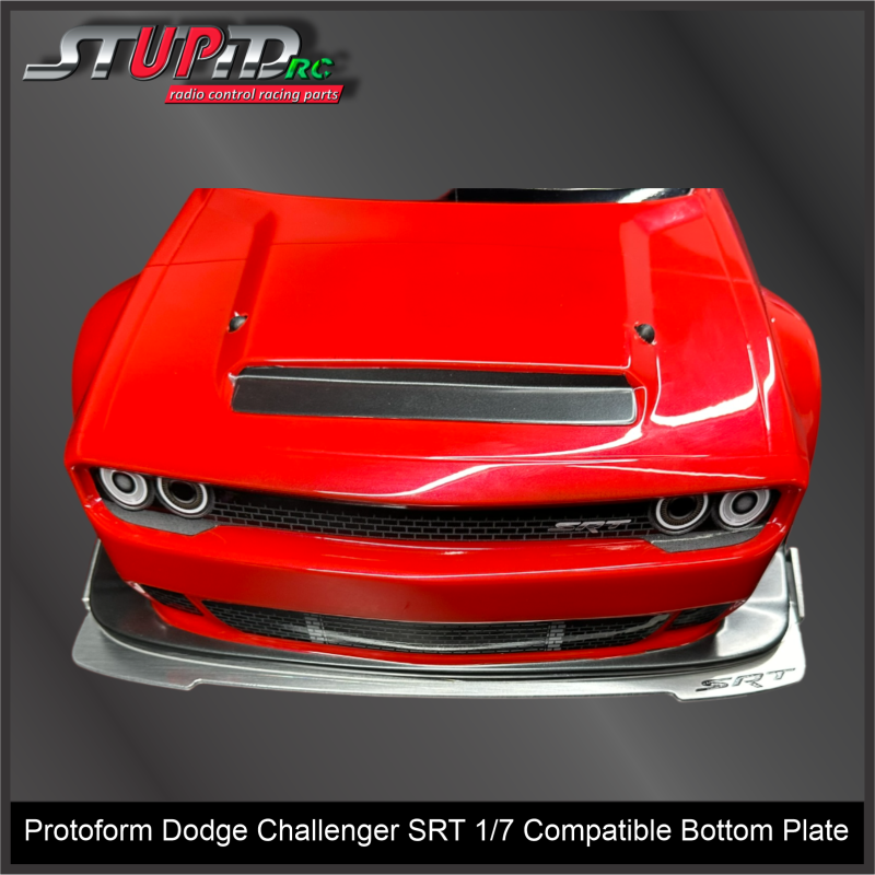 Protoform Dodge Challenger SRT 1/7 Compatible Aluminum Bottom Plate