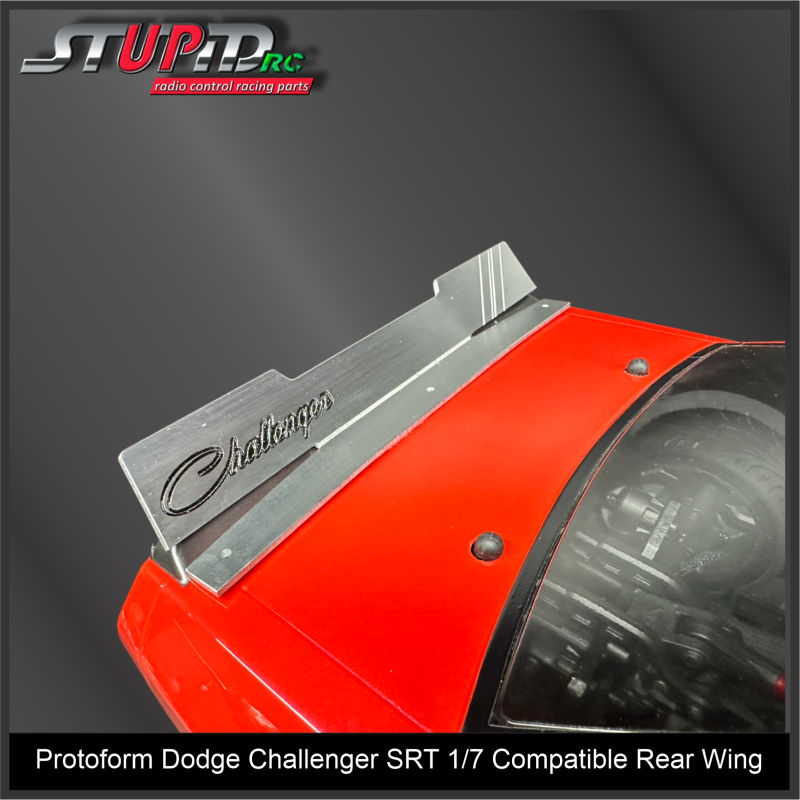 Protoform Dodge Challenger SRT 1/7 Compatible Aluminum Rear Wing