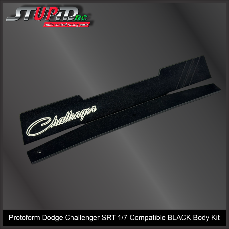 Protoform Dodge Challenger SRT 1/7 Compatible Aluminum BLACK Body Kit