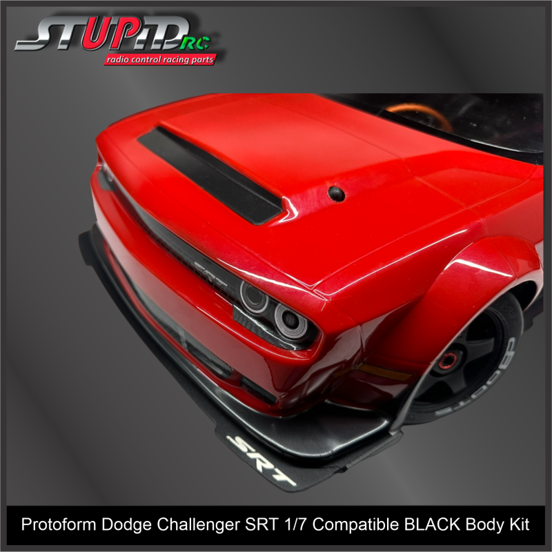 Protoform Dodge Challenger SRT 1/7 Compatible Aluminum BLACK Body Kit