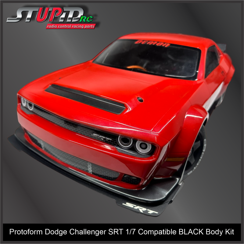 Protoform Dodge Challenger SRT 1/7 Compatible Aluminum BLACK Body Kit