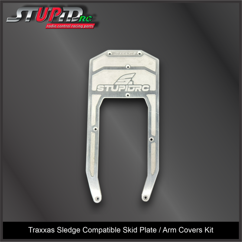 Traxxas Sledge Compatible Aluminum Skid Plate / Arm Covers
