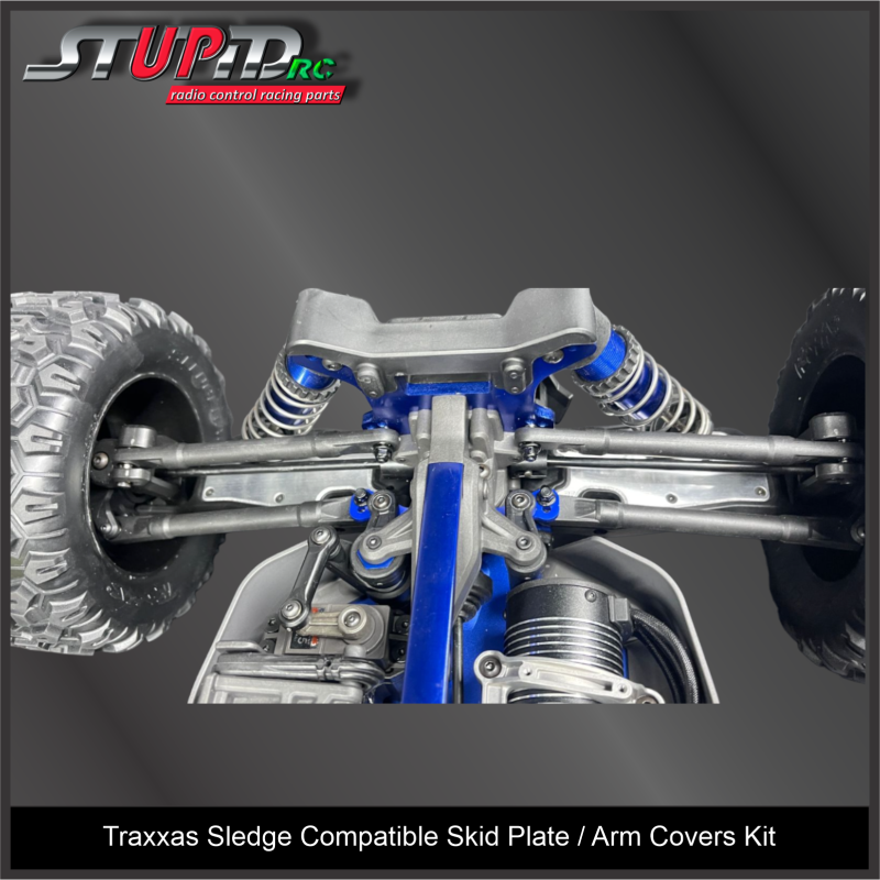 Traxxas Sledge Compatible Aluminum Skid Plate / Arm Covers