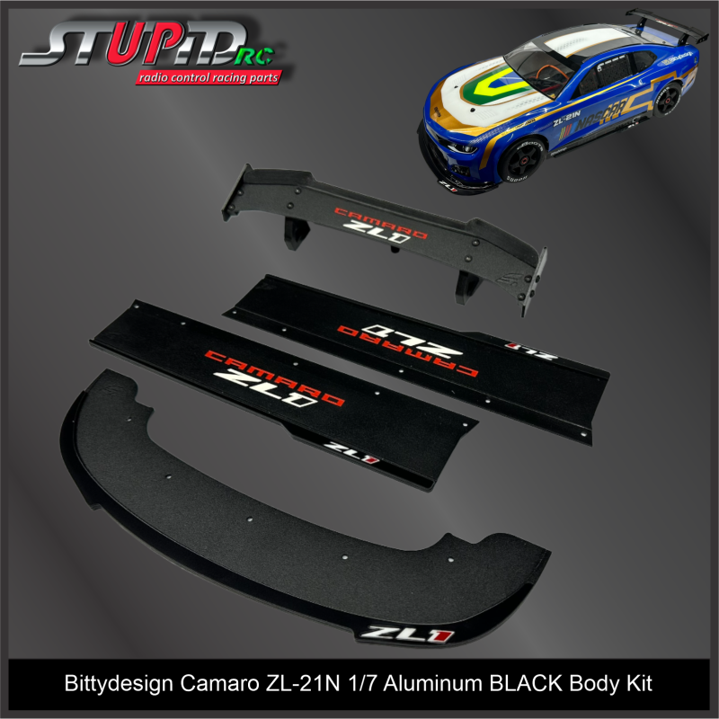 Bittydesign Camaro ZL-21N 1/7 Compatible Aluminum BLACK Body Kit