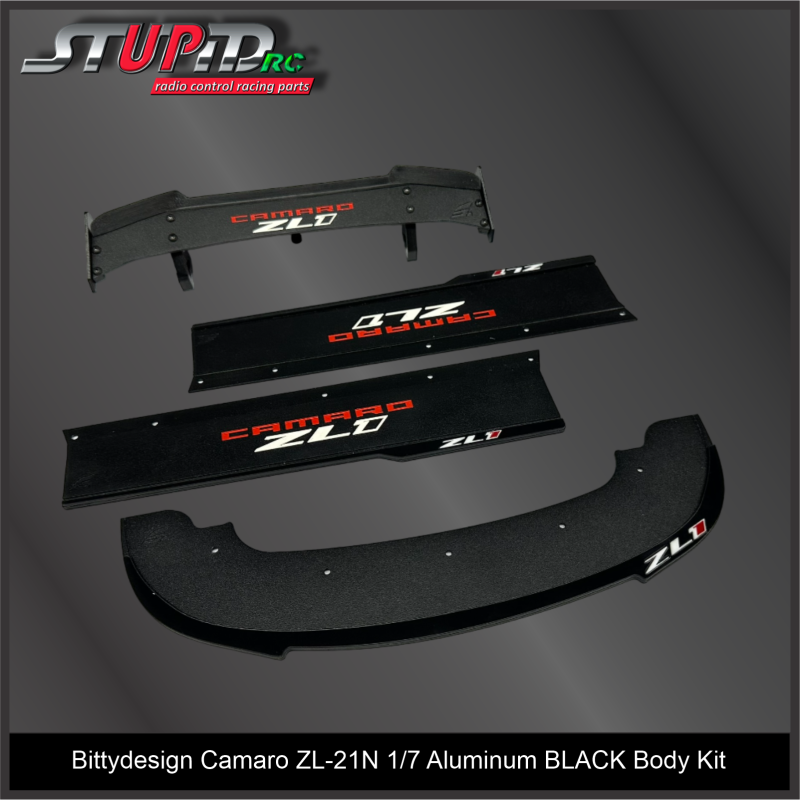 Bittydesign Camaro ZL-21N 1/7 Compatible Aluminum BLACK Body Kit